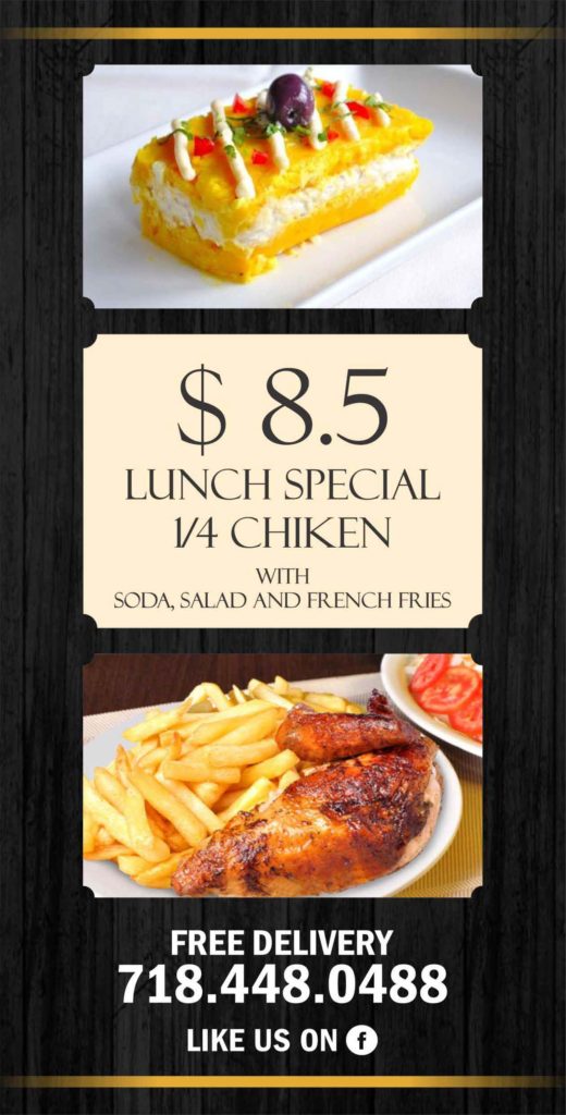 Inca’s Main Menu | Inca's Grill Peruvian Kitchen